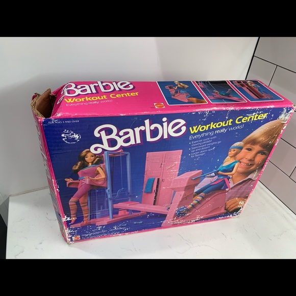 Mattel | Toys | Vintage 983 Barbie Workout Center With All Pieces Like ...